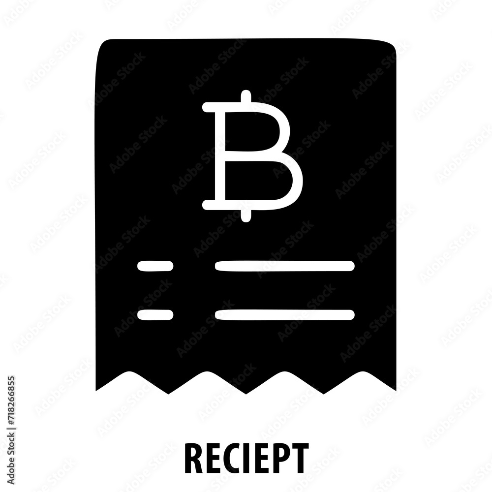 Receipt, invoice, financial, receipt icon, payment, transaction ...