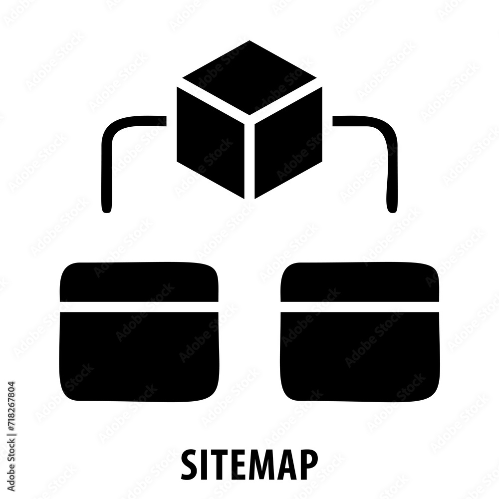 Sitemap, site structure, web navigation, hierarchy, flowchart, website planning, diagram ...