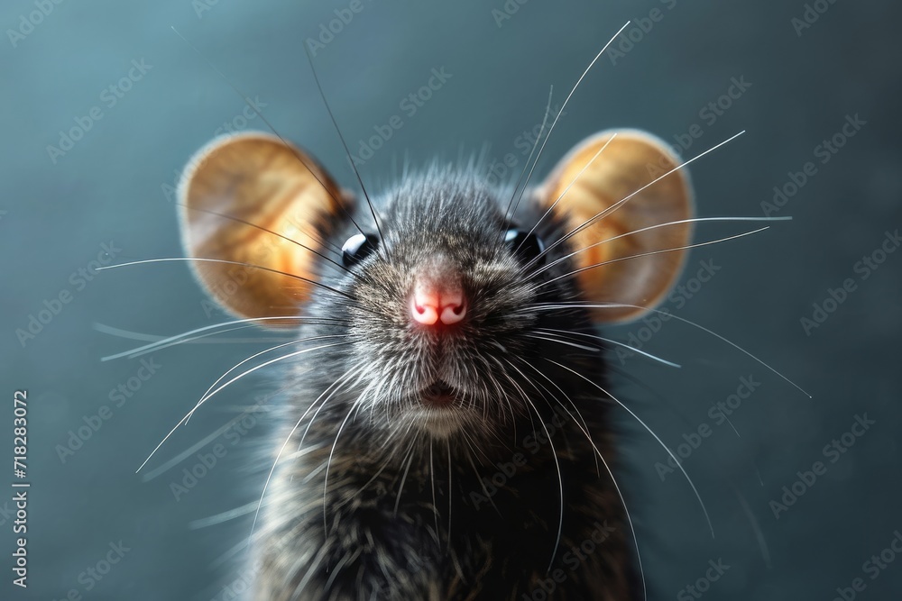 Curiosity in the Shadows: A Tiny Mouse Emerges into the Light, Captured ...