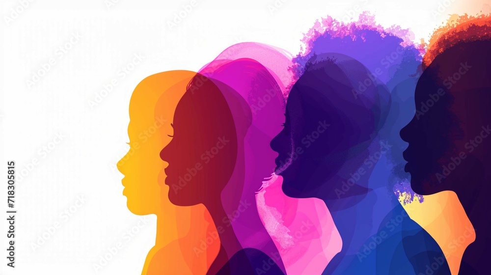 cross cultural, racial equality, multi ethical, diversity people. woman ...