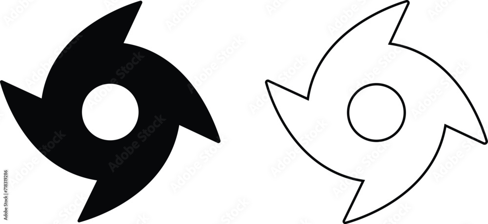 Creative vector of hurricane scale indication icon symbol set isolated ...