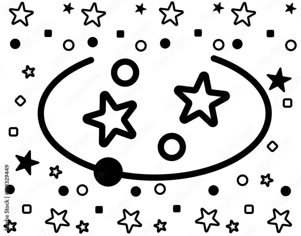 Expression after fainting. Graphic element on a transparent background ...