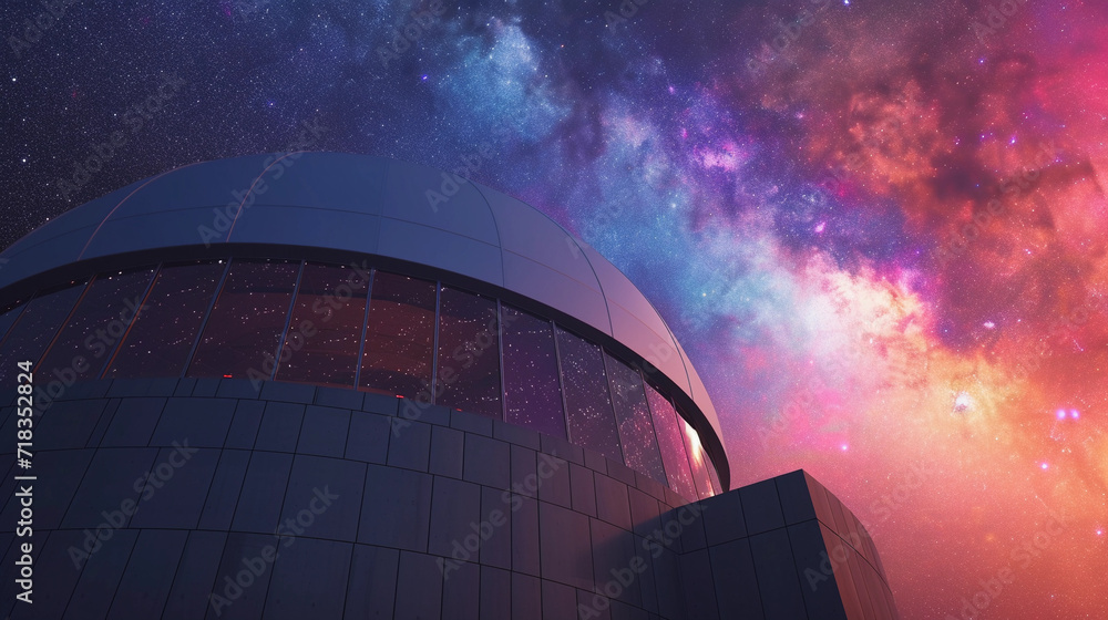 planetarium, showcasing its dome-shaped architecture with a smooth ...
