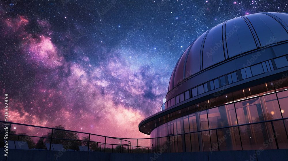 planetarium, showcasing its dome-shaped architecture with a smooth ...
