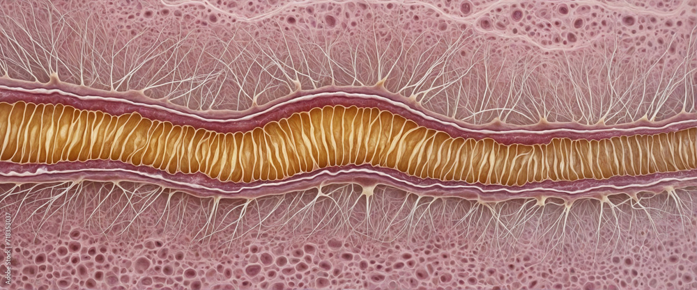 Microscopic view with space for text Stock Photo | Adobe Stock