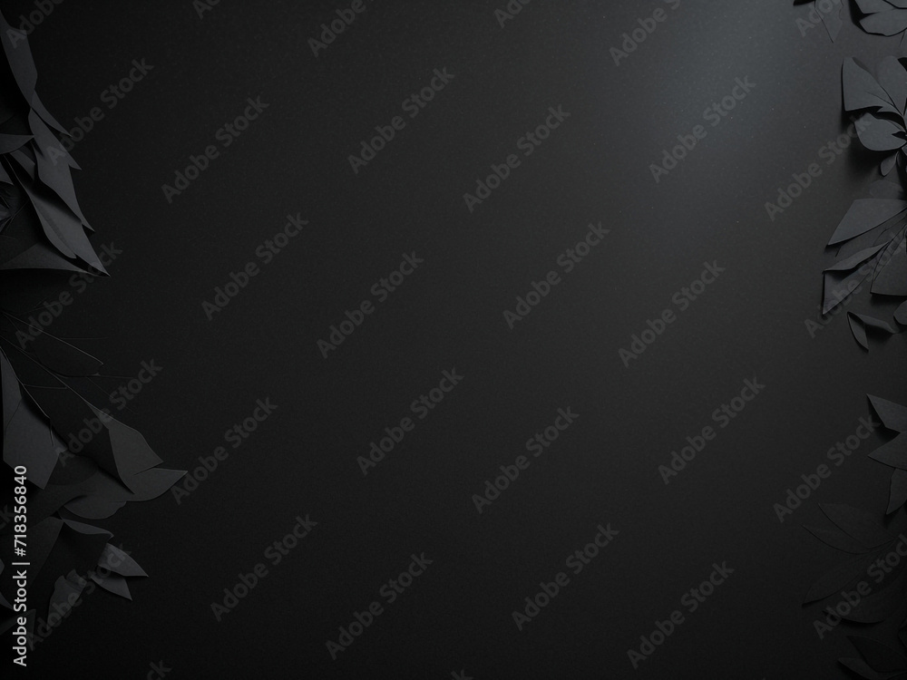 Sophisticated Shadows: Black Paper Texture Background with Spotlight ...