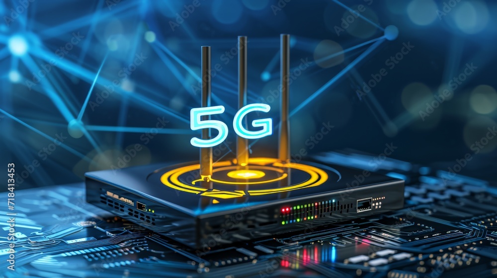 generic modern high speed 5g next generation router for home secure ...