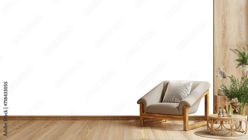 Modern luxury living room with armchair and stylish furniture in ...