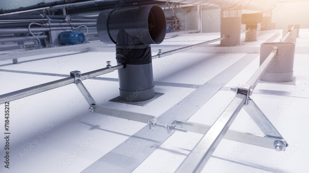 Connecting lever to move the air damper valve in the incubation machine ...