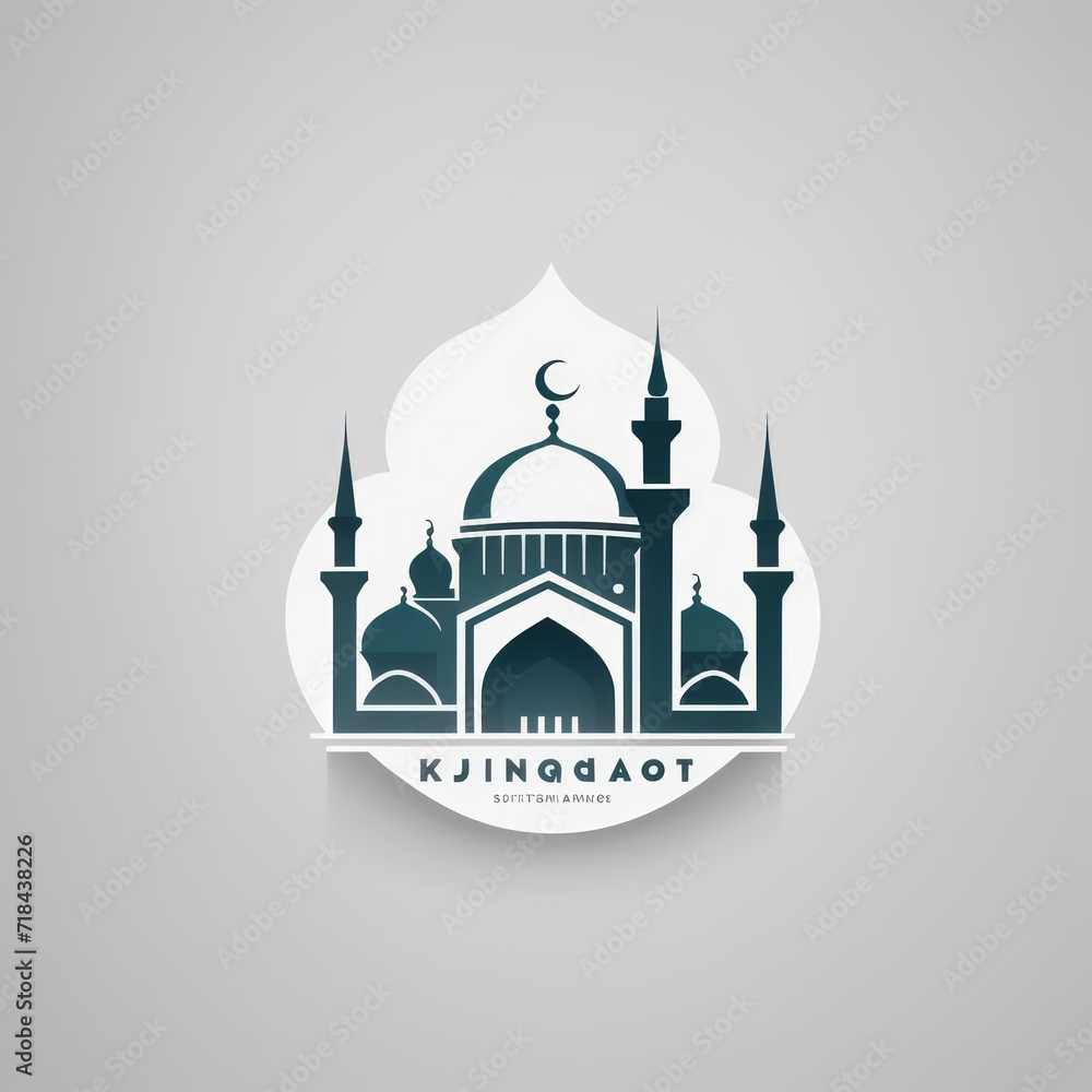 illustration of a icons mosque. icon set Ramadan or Ramadhan. icon set ...