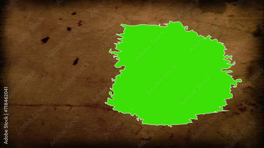 vintage paper texture animated background and green screen frame with ...