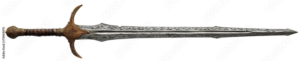 Broadsword, transparent background, isolated image, generative AI Stock ...