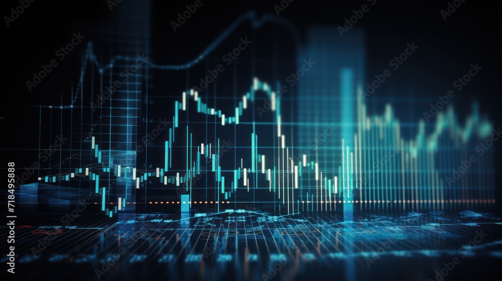 A Investment finance chart infographic with ,stock market business and ...