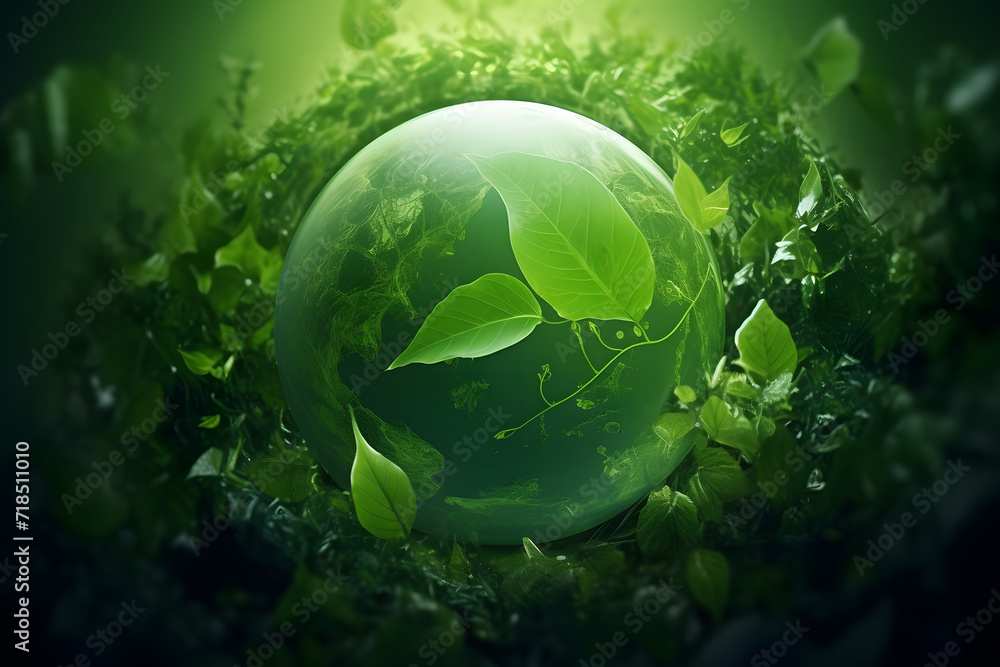 green planet earth, Earth Day concept, World Environment Day ...