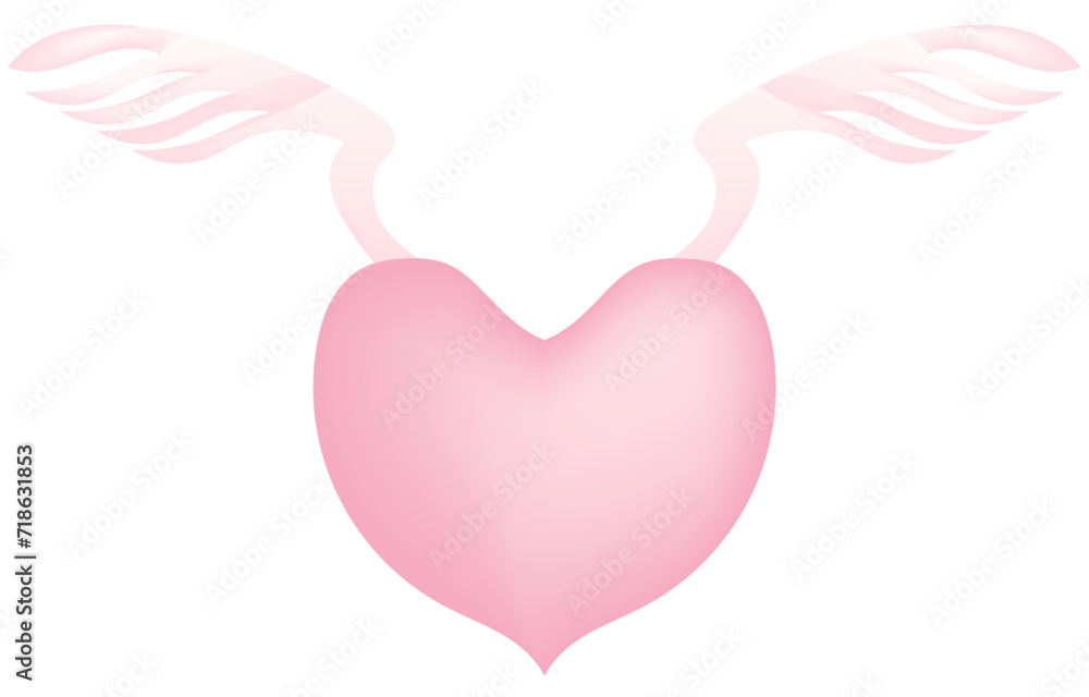 A pink heart-shaped drawing with pictures about love and Valentine's ...