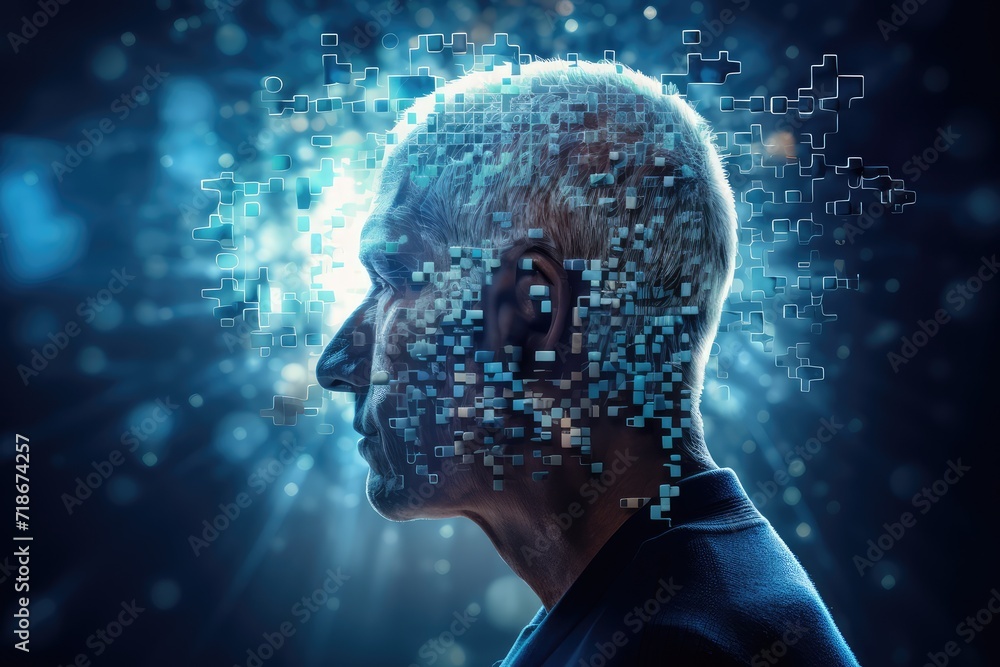 Brain puzzle, thinker person, intellectual challenges and puzzles for ...