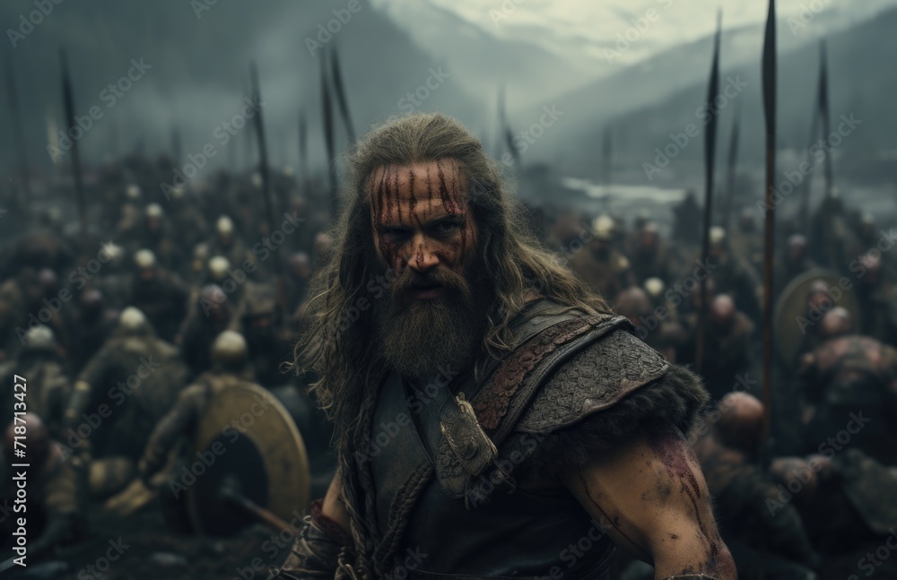 Viking warrior man, chronicles of viking warrior: saga of strength ...