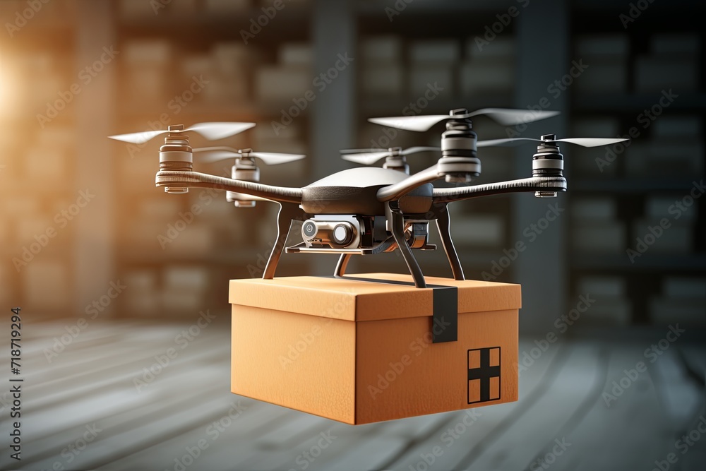 Drone shipping last mile delivery urban drone fleet cargo drones ...