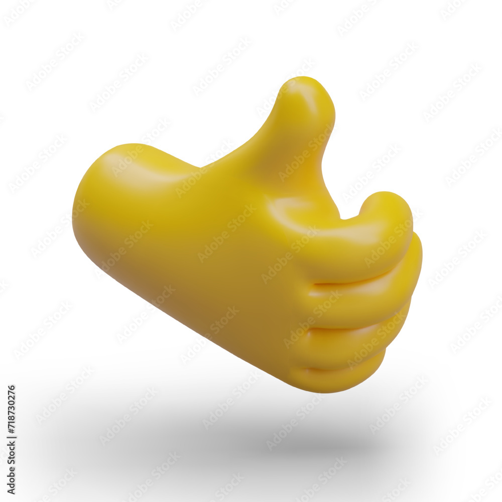 Realistic yellow hand showing thumb up. Sign language. Sign of ... Realistic yellow hand showing thumb up. Sign language. Sign of ...