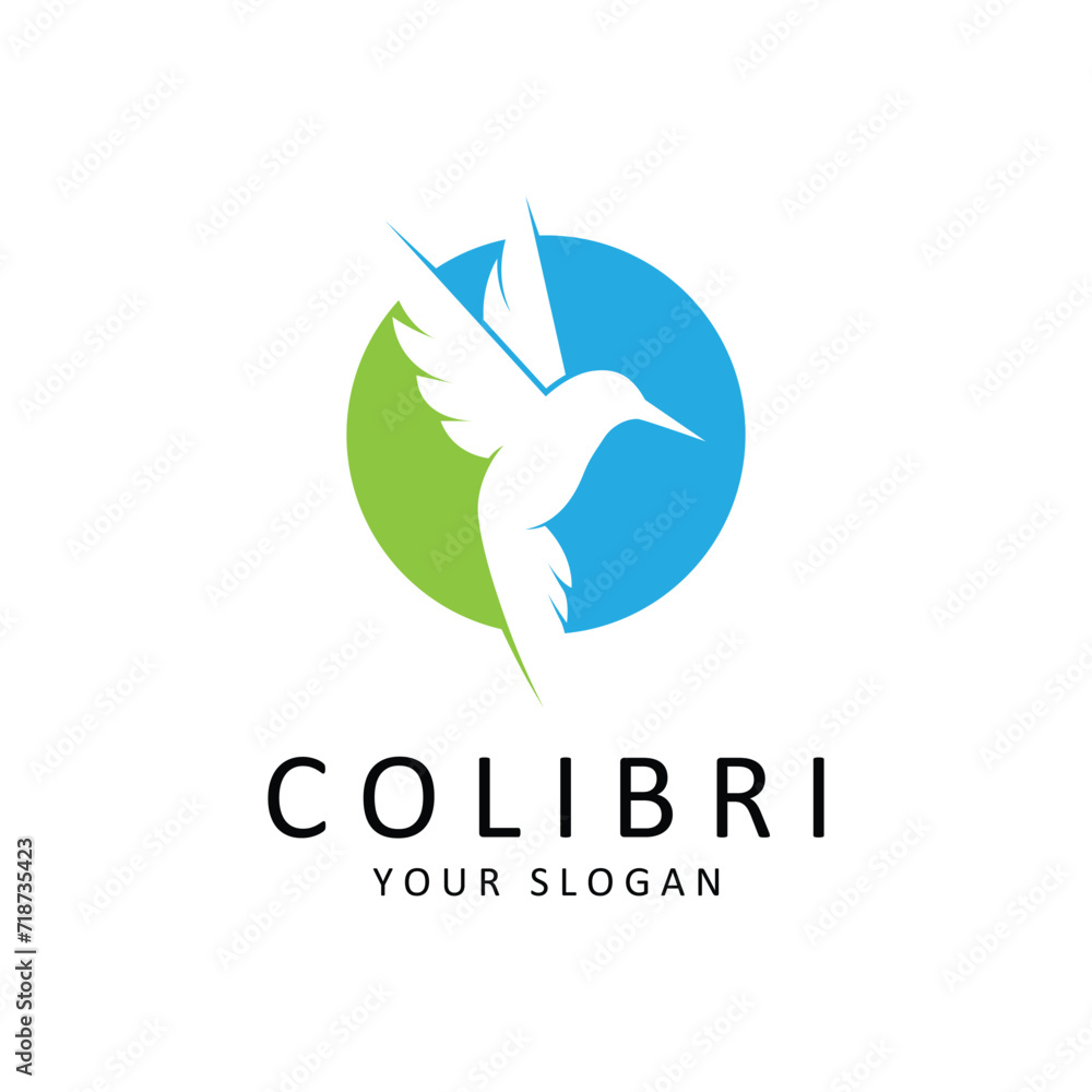 Beautiful Simple Bird Colibri Logo Design Vector. This logo is great ...