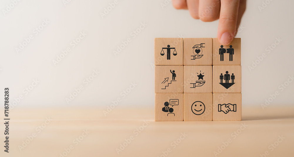 Enhancing employee engagement and retention concept. Positive work ...