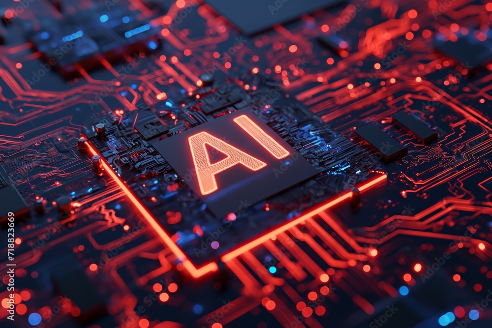 Futuristic and conceptual image representing smart integration ...