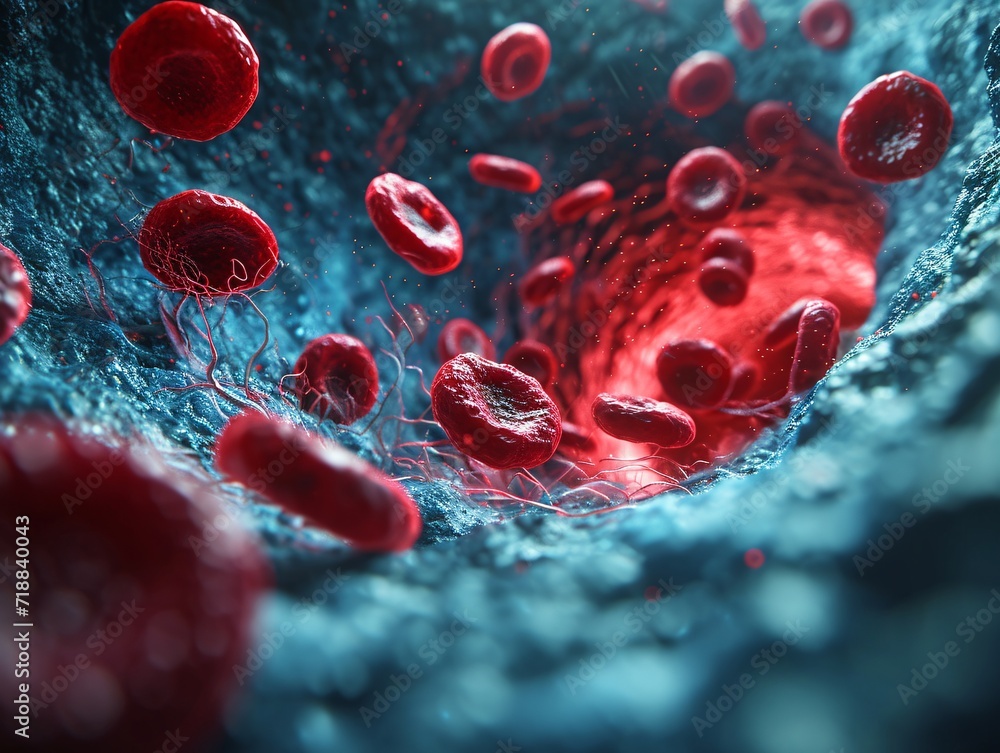 Blood Vessel Illustration: A Visualization of Blood Circulation in the ...