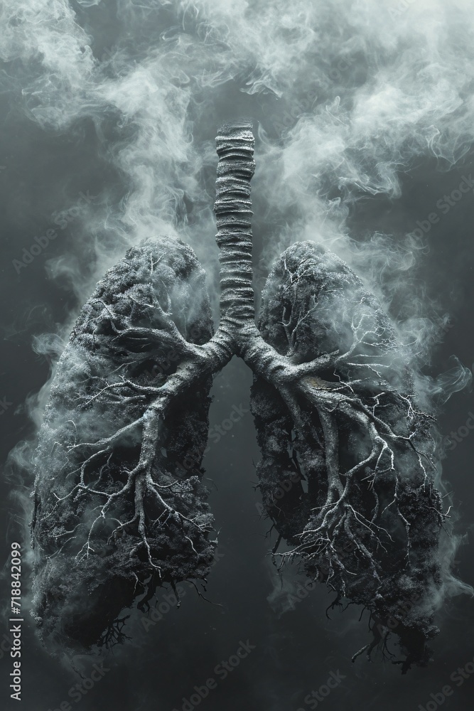 Lung Tree - A creative title that combines the concept of a tree with ...