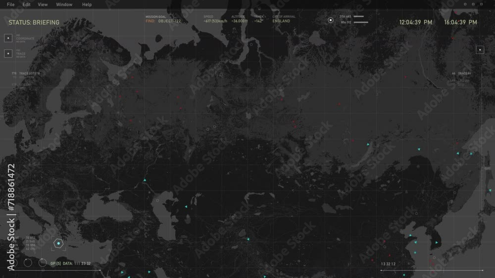 Digital Global Map Scanning Radar System Tracks Secret Mission Target ...