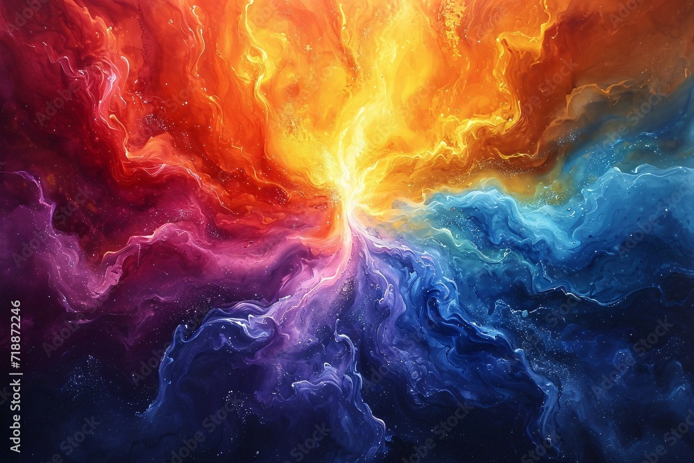Colorful Explosion of Light: A Spectacular Splash of Color for Your ...