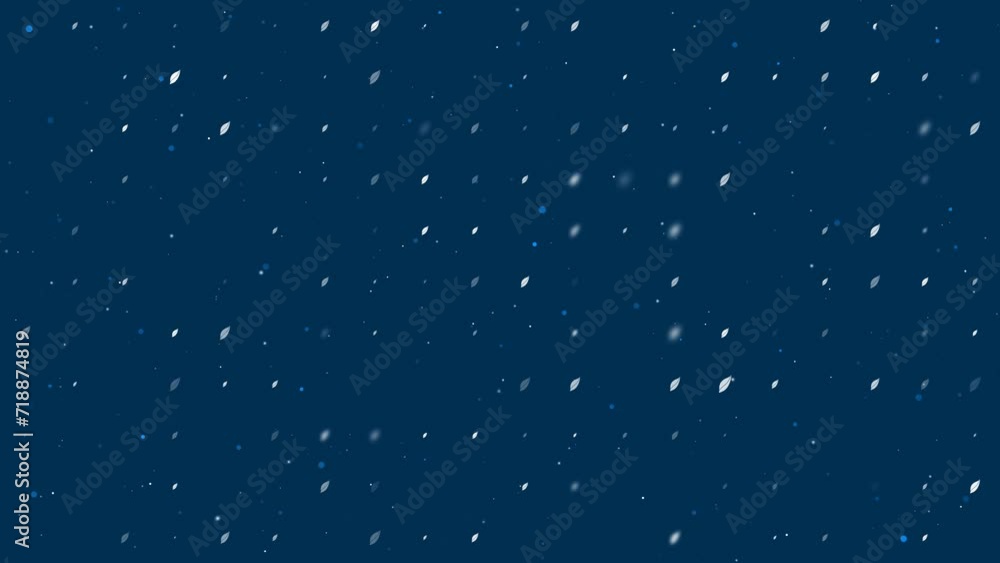 Template animation of evenly spaced leaflet symbols of different sizes ...