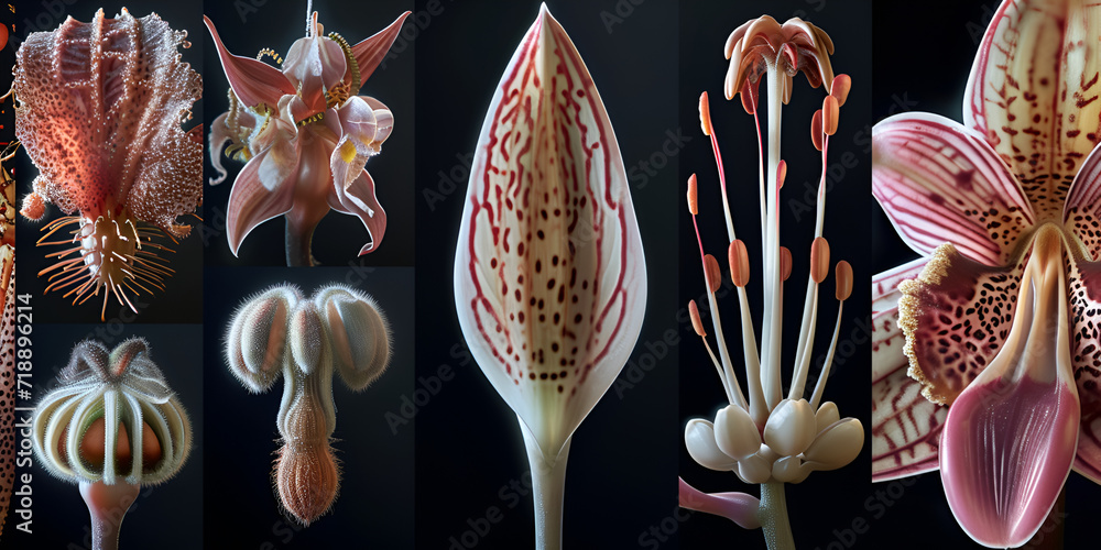flower anatomy, lily's different part, Lilium, anther, stamen ,carpel ...