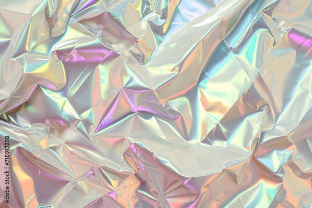 lightly crumpled holographic paper texture, Trendy and artistic, the ...