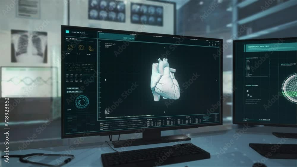 Futuristic Hospital Scan Examination Detects Dangerous Illness In ...