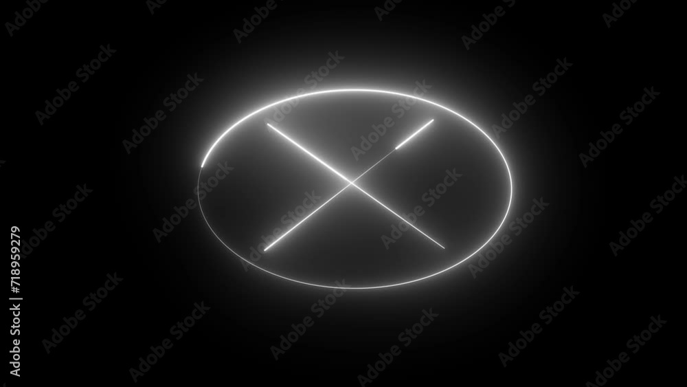 Electric X Cross lightning glowing. Glowing Energy Electric X ...