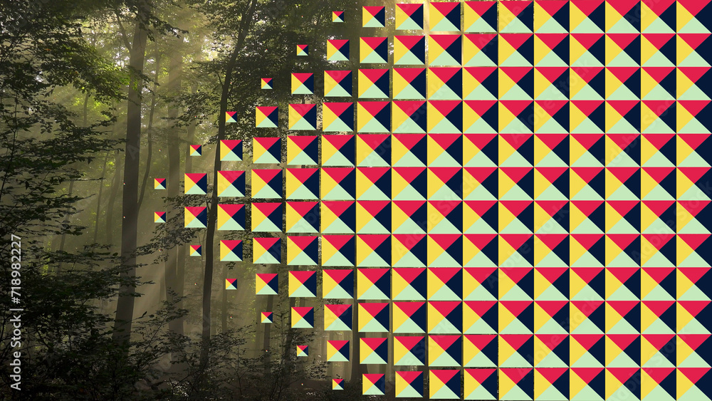 Trigon Tumble | Color Control Panel Stock Template | Adobe Stock