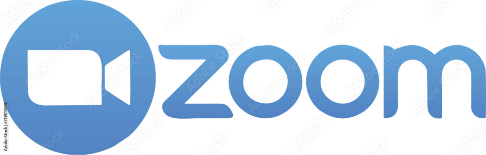 Zoom app logo. Application for video communications with cloud platform ...