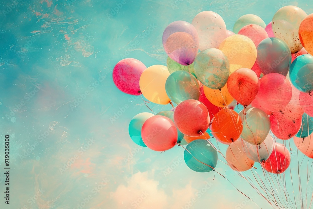 Wishes in Flight: Hopes and Dreams Ascending: Depict colorful balloons ...