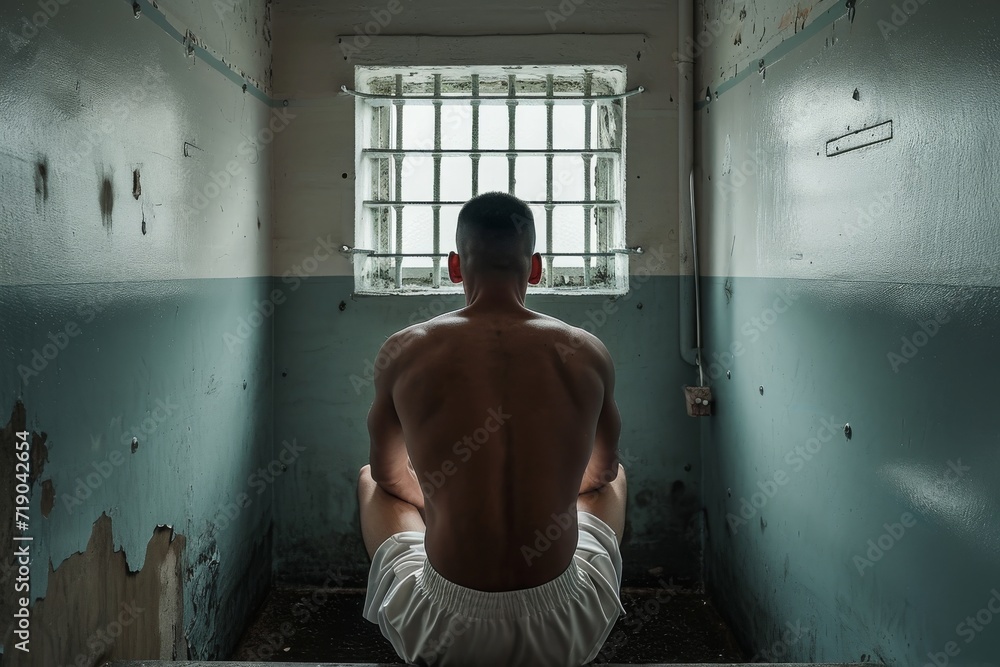 A lone man contemplates his past within the decaying walls of an ...