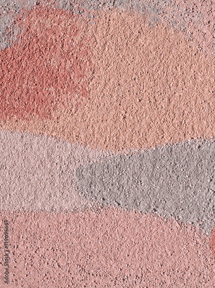 Pink aesthetic. Pink background. Pink and gray cosmetic clay. Natural ...