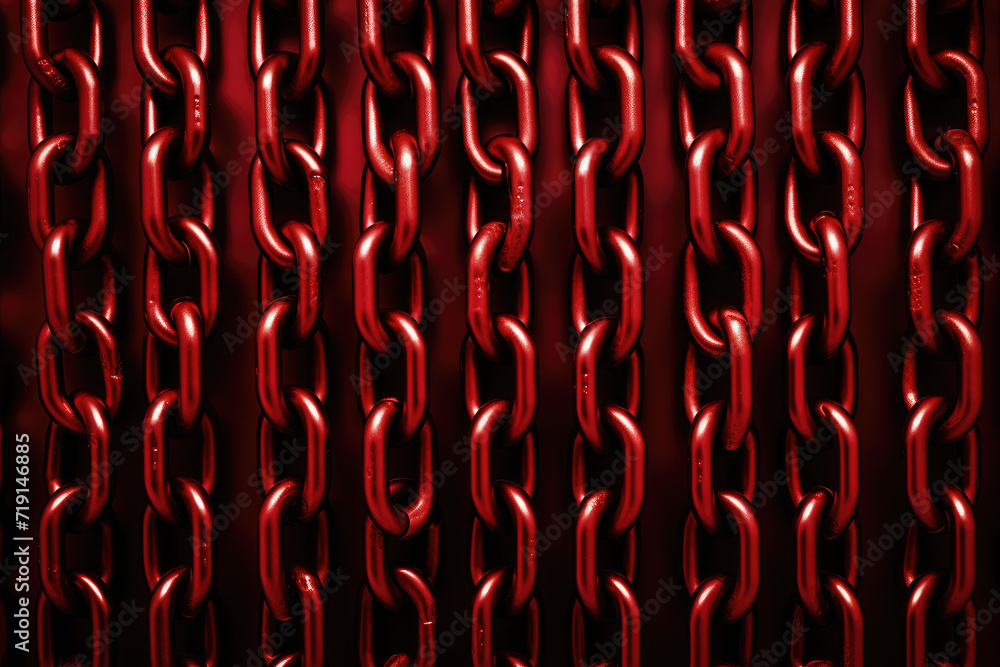 Red metal chains background, chained unity Stock Illustration | Adobe Stock