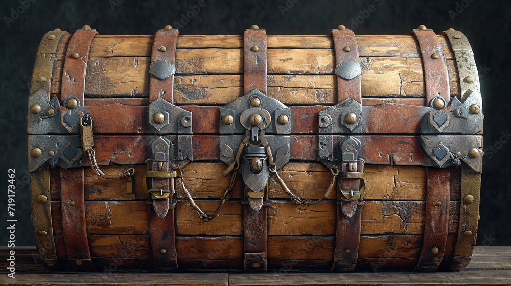 mediaeval opened unlocked and closed locked treasure antique vintage ...