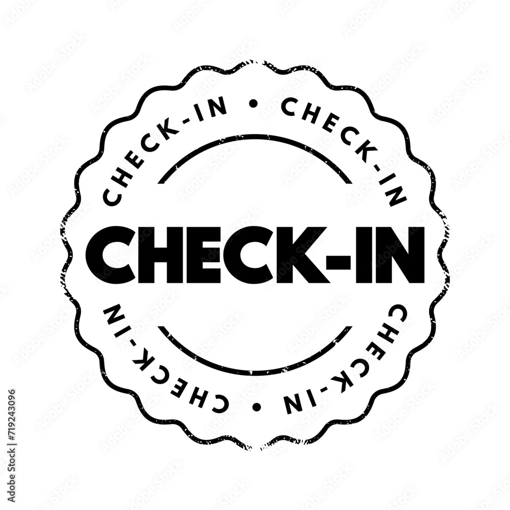 Check-In - process whereby people announce their arrival at an office ...