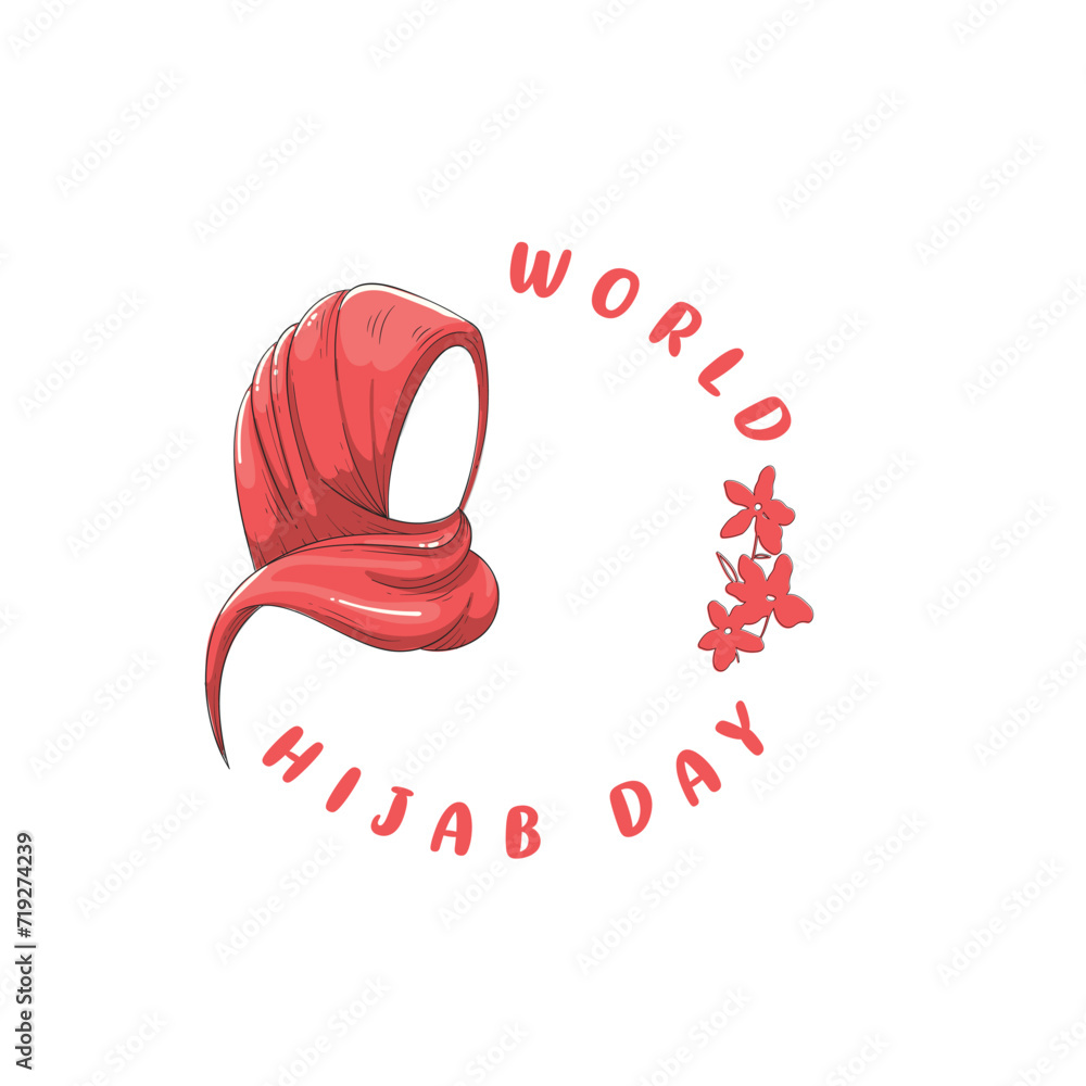 World Hijab Day February 1st Vector Illustration, world hijab day ...