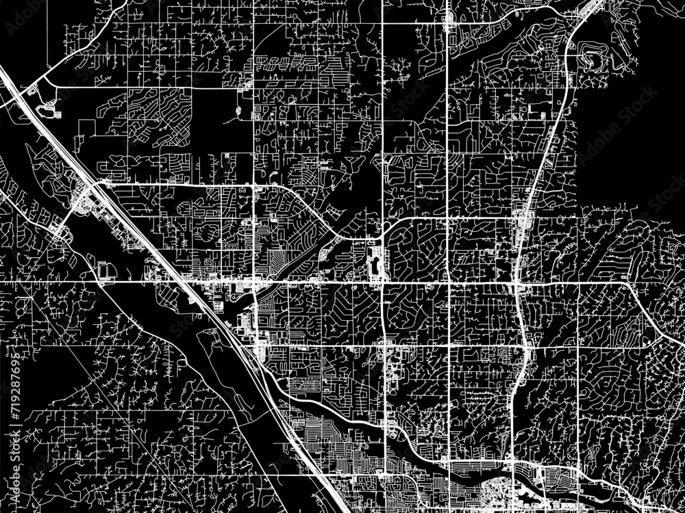Vector road map of the city of Casas Adobes Arizona in the United ...