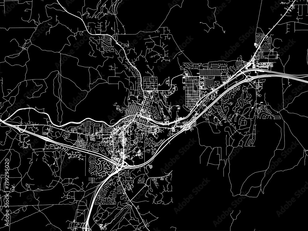 Vector road map of the city of Flagstaff Arizona in the United States ...