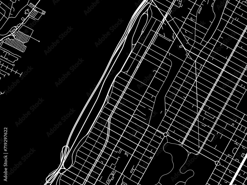 Vecteur Stock Vector road map of the city of Morningside Heights New ...