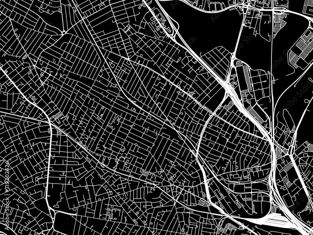 Vector road map of the city of Somerville Massachusetts in the United ...