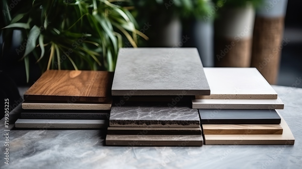 Selecting materials for an interior design project involves sampling ...