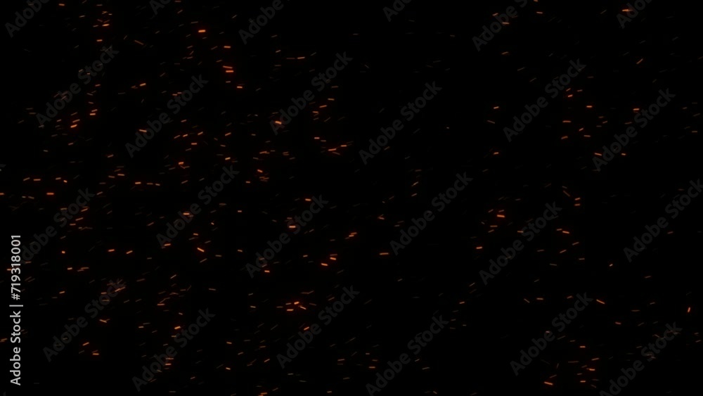 Dense Fire Ember. Ember Particles. Dense Particles Stock Video | Adobe ...